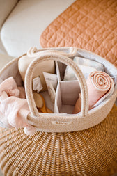 Cotton Rope Nappy Caddy Organiser – Kiin